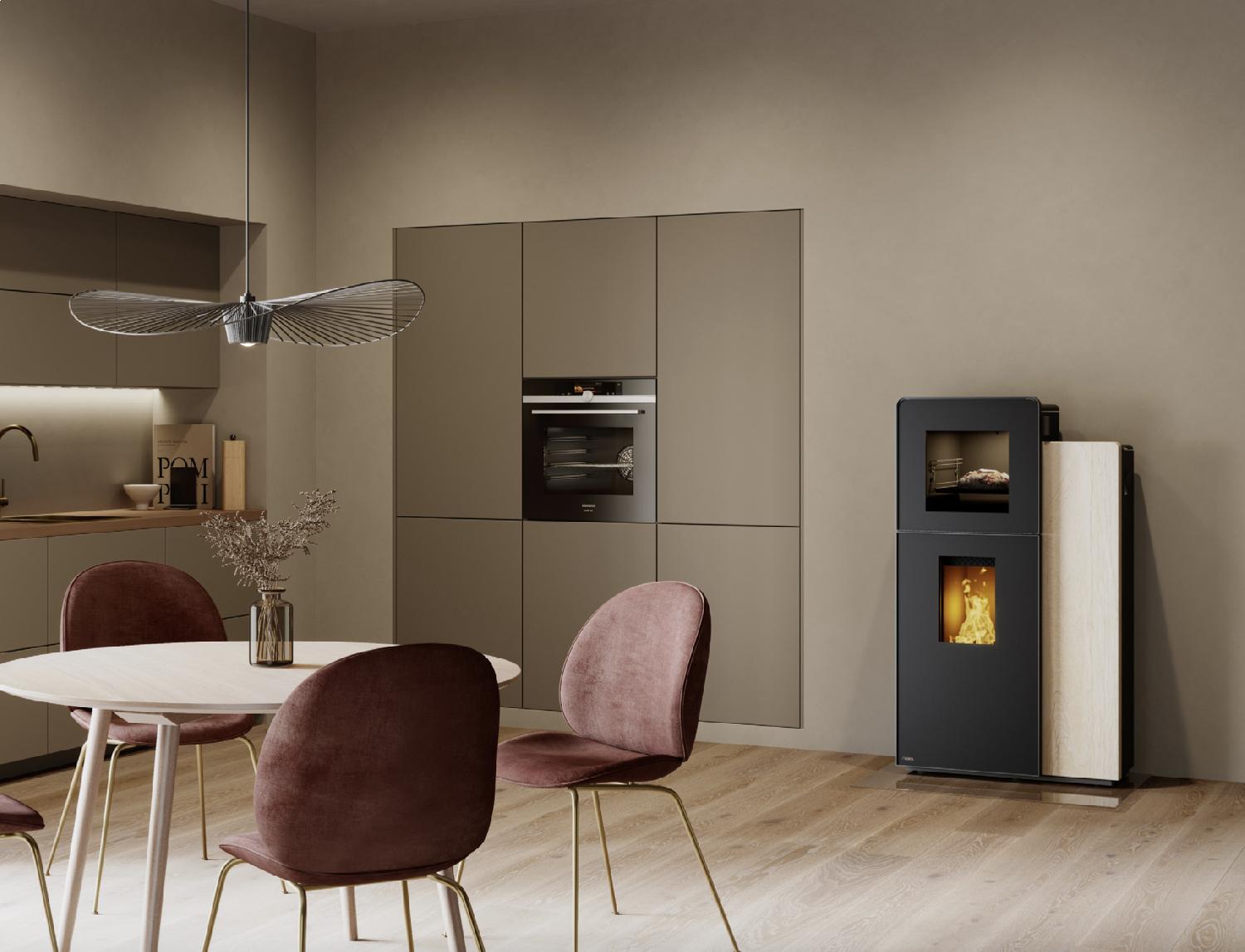 DOMO BACK - Pipable pellet stove